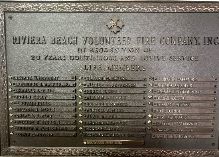 About Riviera Beach Volunteer Fire Company - Riviera Beach Volunteer ...